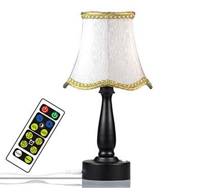 WRalwaysLX Modern Table Lamp Beside Desk Lamps with Built-in Bulb Small ...