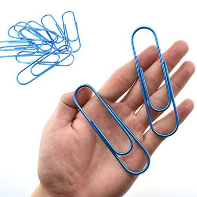 HAHIYO Paperclips 4 inch 100mm Extra Large Paper Clips Sturdy Bright ...