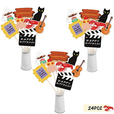 Friends TV Show Centerpieces Sticks Friends Birthday Table Toppers ...