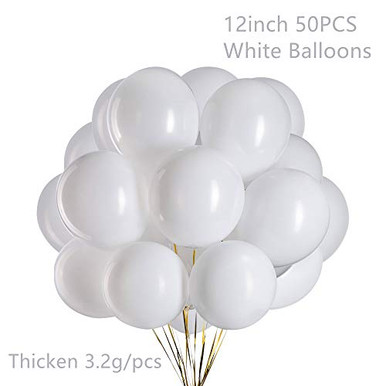 CC Wonderland 12 inch White Balloons Party Latex Balloons Quality ...