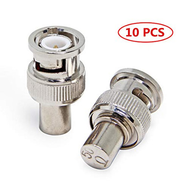 BNC Terminator 10-Pack RFAdapter 50 Ohm RF Coax Adapter Connector ...