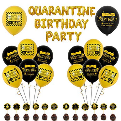 Quarantine Birthday Party Dcorations,Quarantine Party Supplies ...