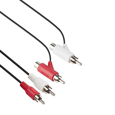 RCA Piggyback Extension Cable - 2RCA Audio Extender Adapter Cord Wire ...