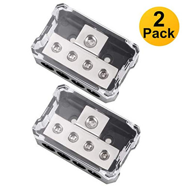 VonSom 4 Way Power Distribution Block 1x 024 AWG Gauge in 4X 4810 Gauge ...