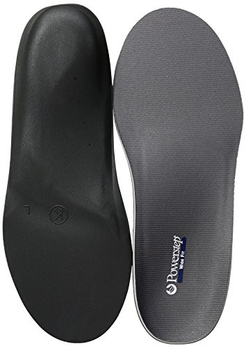 Powerstep Wide Fit Full Shoe Inserts, Gray, Men's 7-7.5, Women's 9-9.5 ...