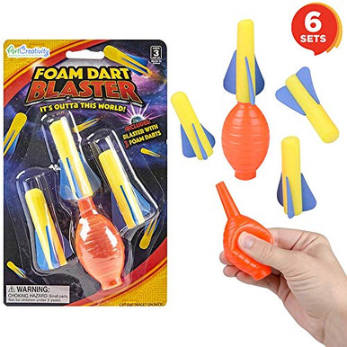 ArtCreativity Foam Rocket Blasters Set of 6 Each Set with 1 Squeeze ...