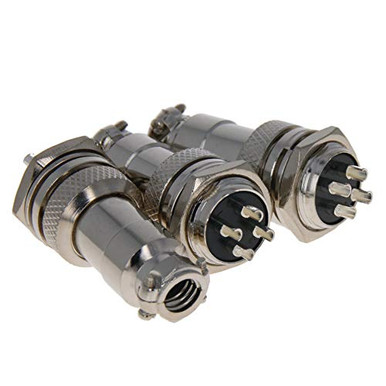 Fielect Aviation Connector 4P 5A GX16-4 Waterproof Male Female Wire ...