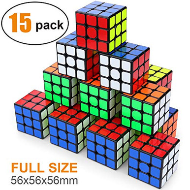 Full Size 3x3x3 Cube Set Puzzle Party Toy Eco-Friendly Material with ...