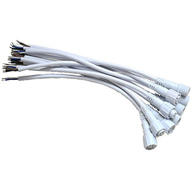 ?5 Pair? White 4 Pin Waterproof Male Female Connector Cable RGB LED ...