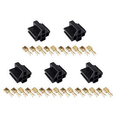 Relay Connector MUYI 5 Pack Car Relay 12V Socket 5 Pin Connector 30Amp ...