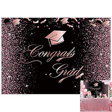 Allenjoy 7x5ft Congrats Grad Graduation Party Backdrop Class of 2020 ...