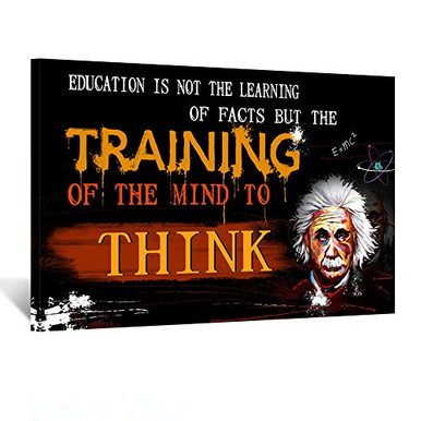 Kreative Arts Albert Einstein Education Poster Art Prints Canvas Wall ...