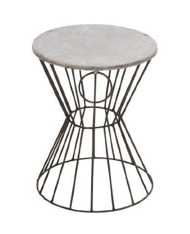 Deco 79 Metal Stool, 15-Inch by 18-Inch - Warehousesoverstock