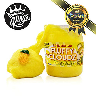 COMPOUND KINGS Fluffy Cloudz Pineapple Scent Slime Toy with Charm Prize ...