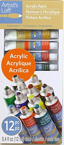 Artists Loft Acrylic Fundamentals Paint Set 12pcs - Warehousesoverstock