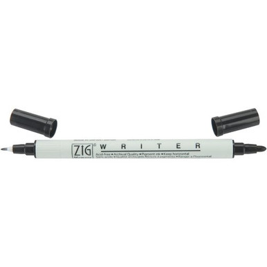 Zig Memory System Writer DualTip Marker Pure Black 6 Pack ...