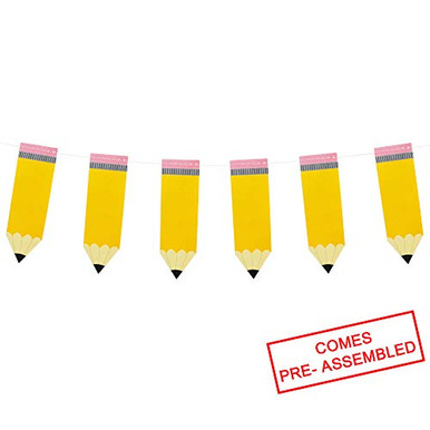 Pencil Banner Pencil Garland Kindergarten Banner Classroom Decor Pencil ...