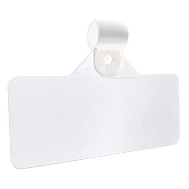 25 Clear Plastic Wire Shelf Label Holders for Adhesive Labels ...