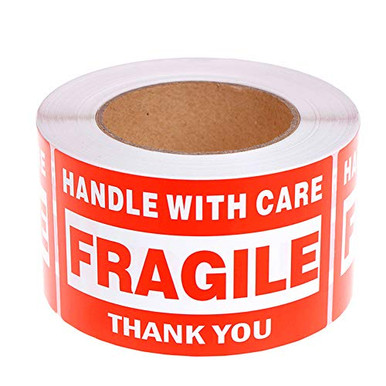 RBHK Fragile Stickers 3 x 5 Handle with Care Shipping Label Stickers ...