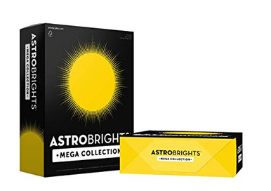 Astrobrights Mega Collection Colored Cardstock Bright Yellow 640 Sheets ...