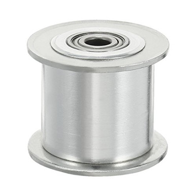 uxcell Aluminum 3 M 20T 4mm Bore Toothless Timing Belt Pulley Idler ...
