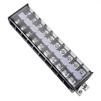 uxcell Barrier Terminal Strip Block 660V 60A Dual Rows 10 Position DIN ...