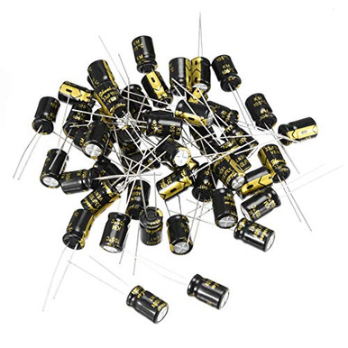 uxcell Aluminum Radial Electrolytic Capacitor with 33uF 100V 105 Celsius Life 2000H 8 x 12 mm ...