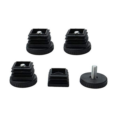uxcell Leveling Feet 30 x 30mm Square Tube Inserts Kit Furniture Glide ...