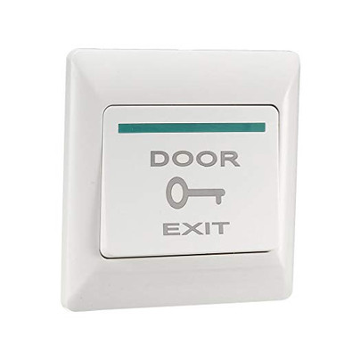uxcell Push to Exit Button Release NO/COM Switch Panel Door Access Control System 86mmx86mm 36V ...