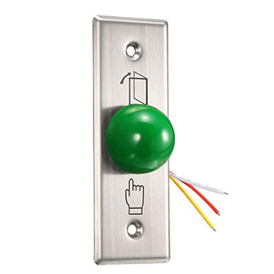 uxcell Door Release Button Push to Exit Resettable NO/NC/COM Switch for Access Control Panel ...