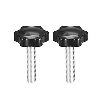 uxcell Clamping Screw Knob 38mm Dia Plum Hex Shaped Grips Star Knob M10 ...