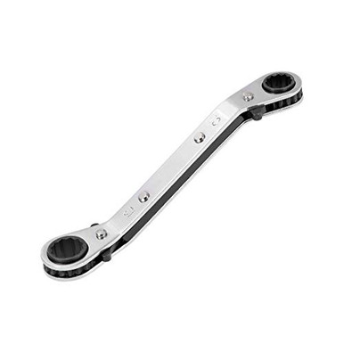 uxcell Reversible Ratcheting Wrench 10mm x 12mm Offset Double Box End ...