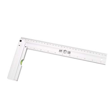 uxcell L Shape Square 300mm10 Inch Metric Inch Double Scale Aluminum ...