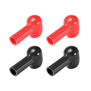 uxcell Battery Terminal Insulating Rubber Protector Covers for 14mm ...