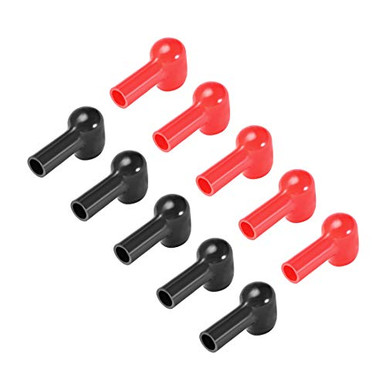 uxcell Battery Terminal Insulating Rubber Protector Covers for 14mm ...