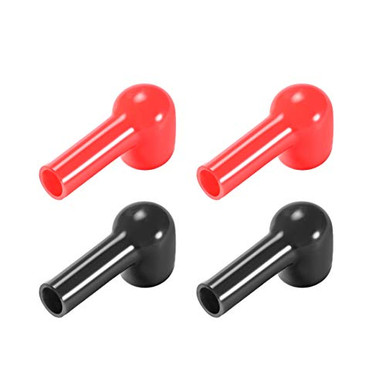 uxcell Battery Terminal Insulating Rubber Protector Covers for 16mm ...