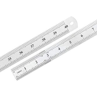 uxcell Straight Ruler 1m 40 Inch Metric Imperial Egde Scale Stainless ...