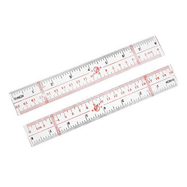 uxcell Straight Ruler 20cm 8 Inch Metric Measuring Tool 20pcs ...