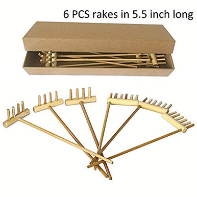 BangBangDa Mini Zen Garden Rake - Tabletop Rock Garden Sandbox Tools ...