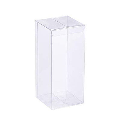 BENECREAT 20 Pack 27x27x63 Clear Plastic Boxes Rectangle Transparent ...