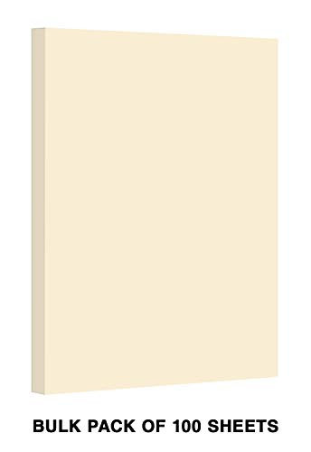 Cream Color Card Stock 67lb Cover Medium Weight Pastel Cardstock for ...