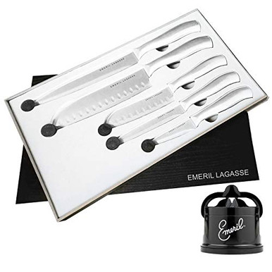 Emeril Lagasse Stainless Steel 5-Piece Professional Cutlery Set with ...