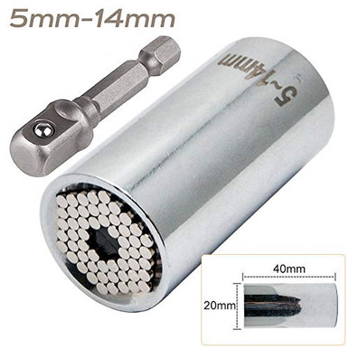 BETOOL Socket Wrench Universal Grip Socket Set Power Drill Adapter ...
