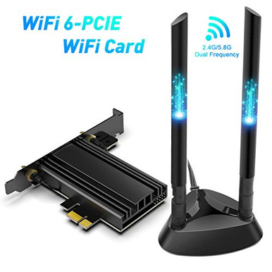 Rocketek WiFi 6 Wireless Network Card for PC, Wireless PCIE WiFi ...