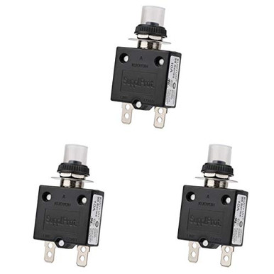 Clyxgs 98-10A Overload Protector, 10Amp Push Button Manual Reset ...
