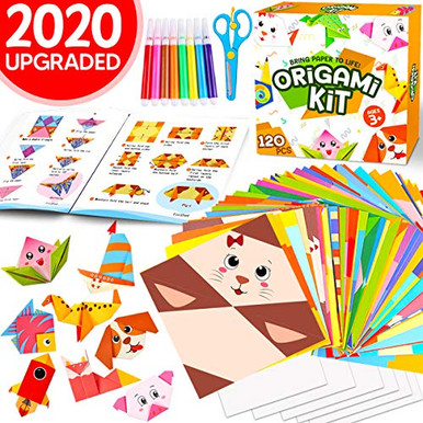 Innorock Origami Paper Craft Kit for Kids - Arts and Crafts Colored ...