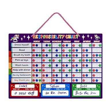 USFY Responsibility Chart for Kids, Strong Magnetic Star Chore Chart ...