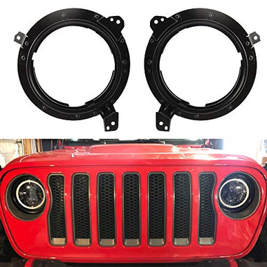 SUNPIE 7 Headlight Retrofit Bracket for Jeep Wrangler JL JLU 2018 2019 ...