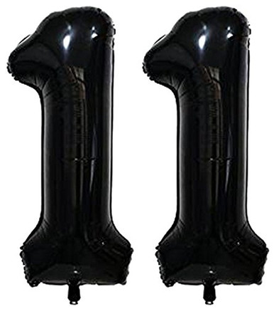 ZiYan 40inch Black Number 11 Balloon Party Festival Decorations ...