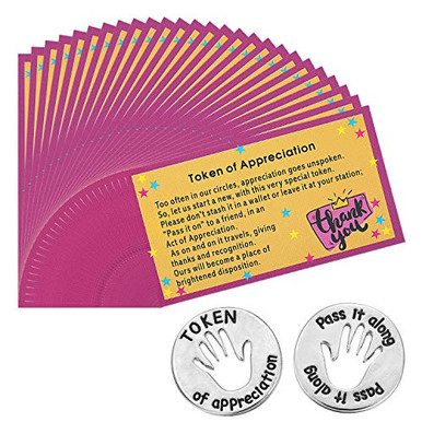 20 Sets Token of Appreciation Cards Motivational Cards Reward Cards ...
